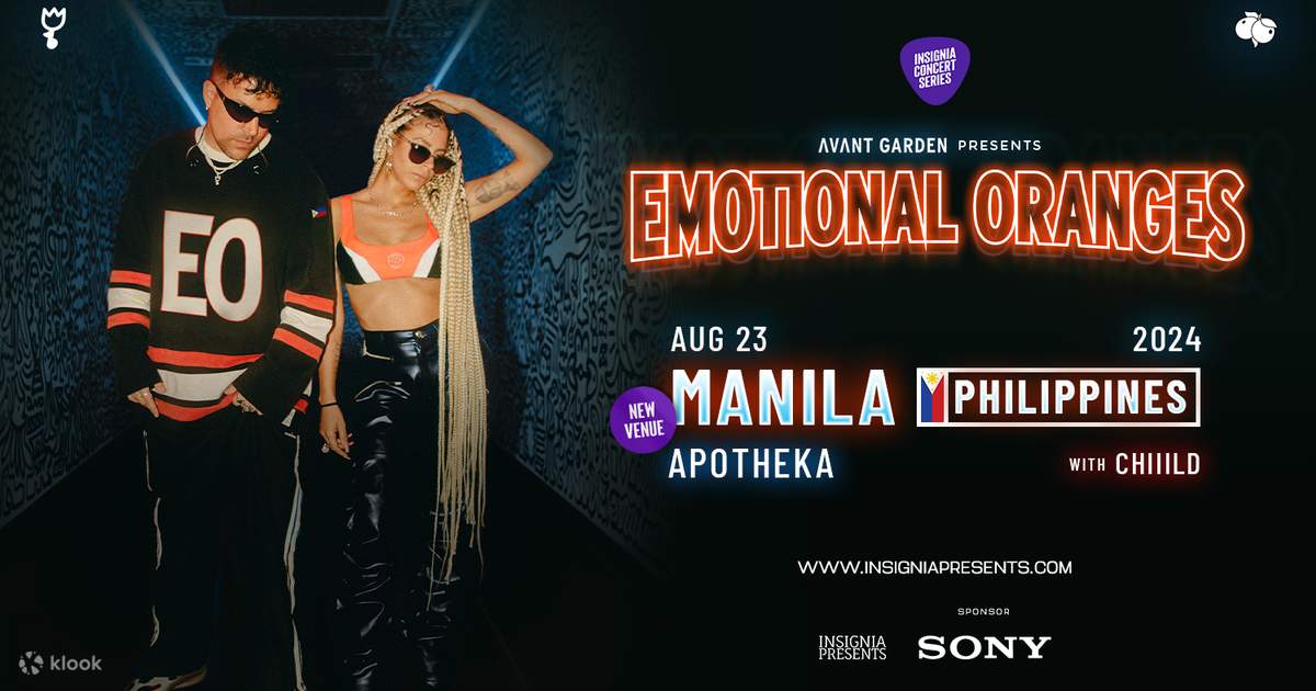 Emotional Oranges พร้อมบัตรคอนเสิร์ต Chiiild แขกรับเชิญพิเศษ - Klook ประเทศไทย